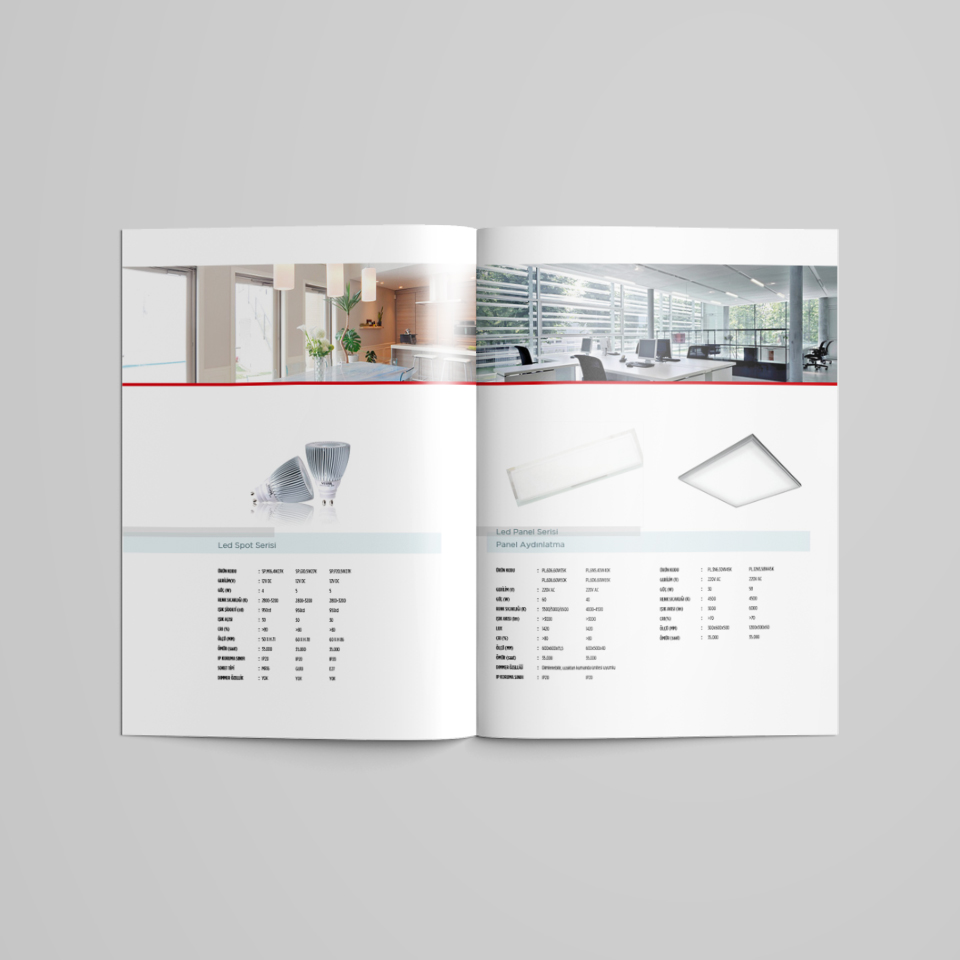 Vestel LED Lighting Brochure Design